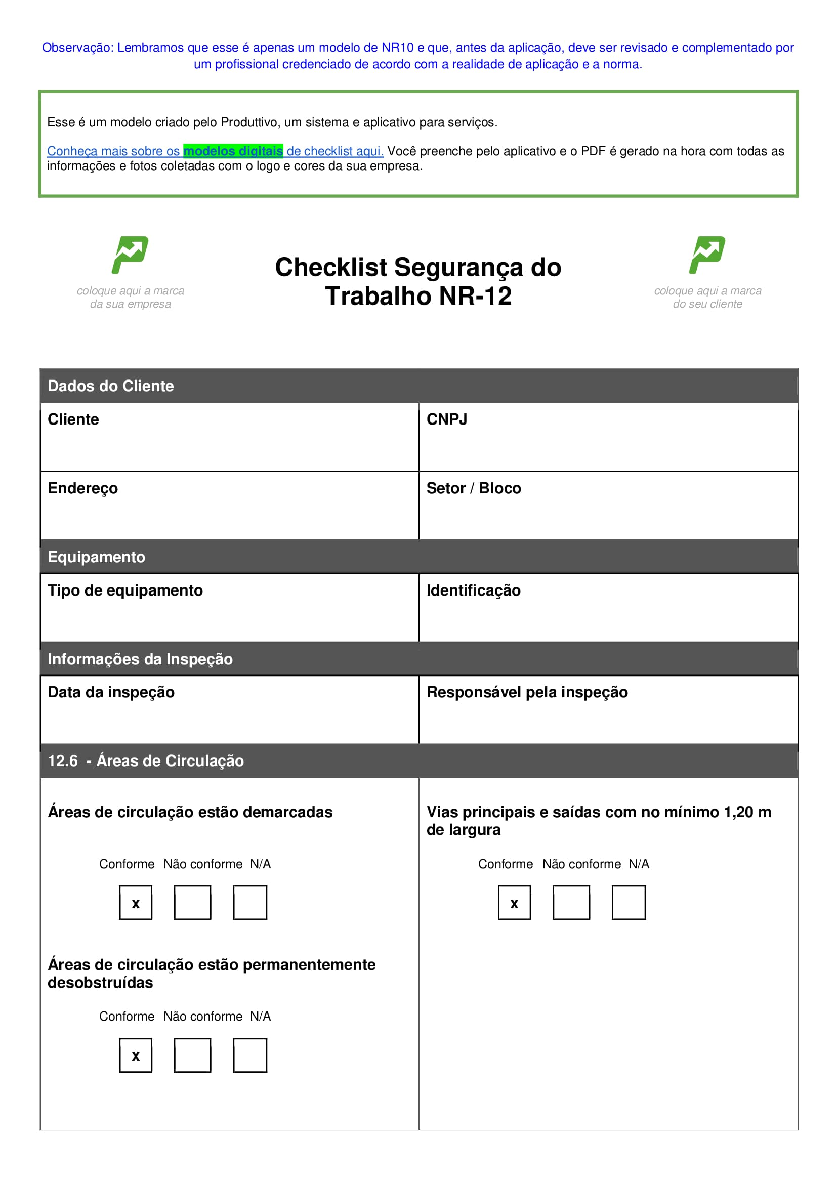 Como criar um check list NR 12 e 3 modelos prontos para usar