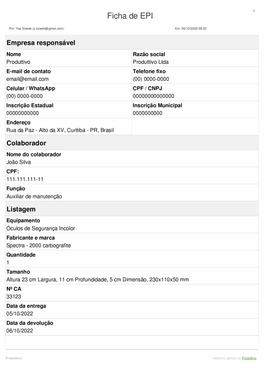 Controle de EPI: importância, como fazer + modelo grátis