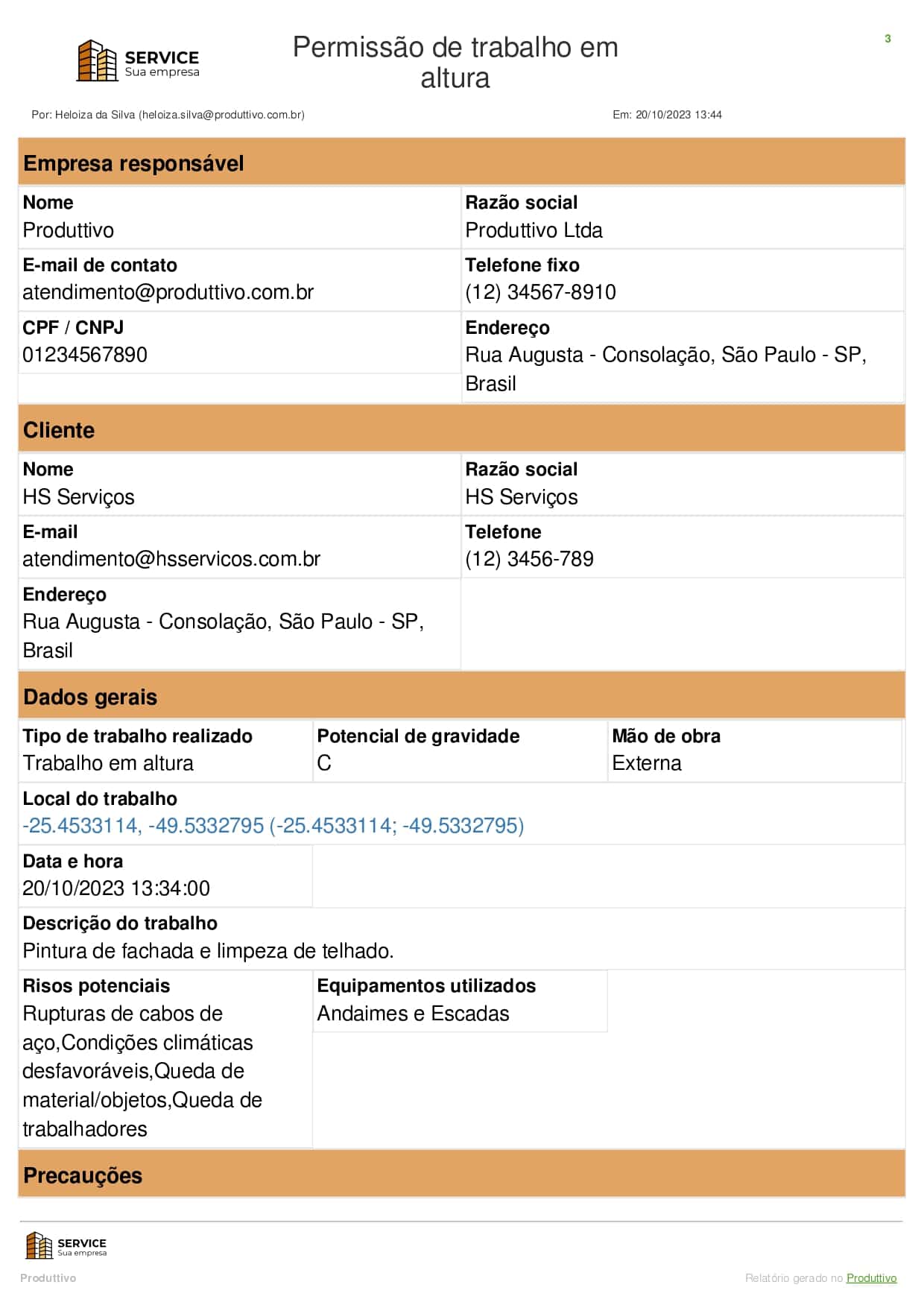 Permissão de trabalho em altura NR35: o que é e modelo pronto