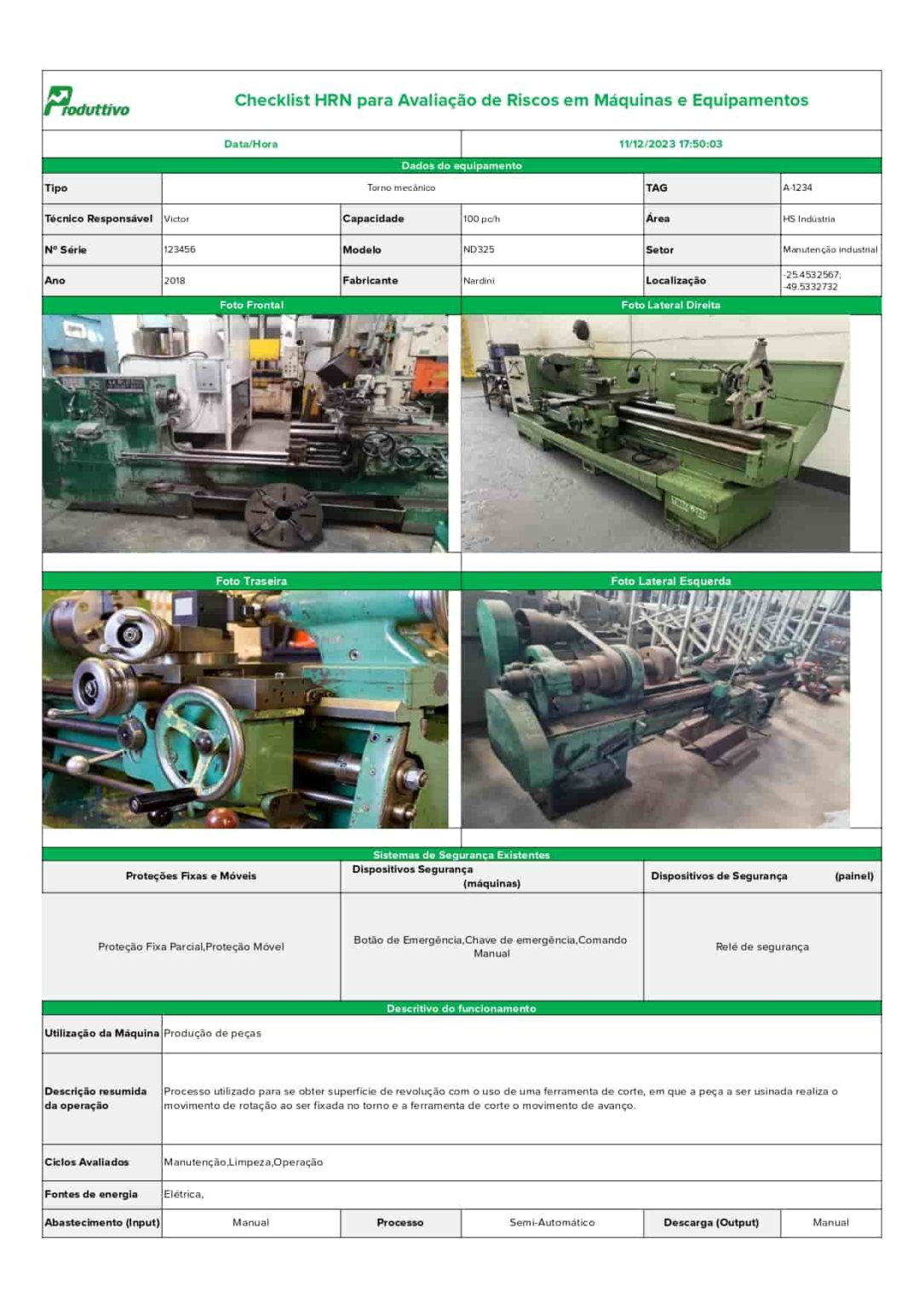 Método HRN: como calcular riscos + checklist NR 12