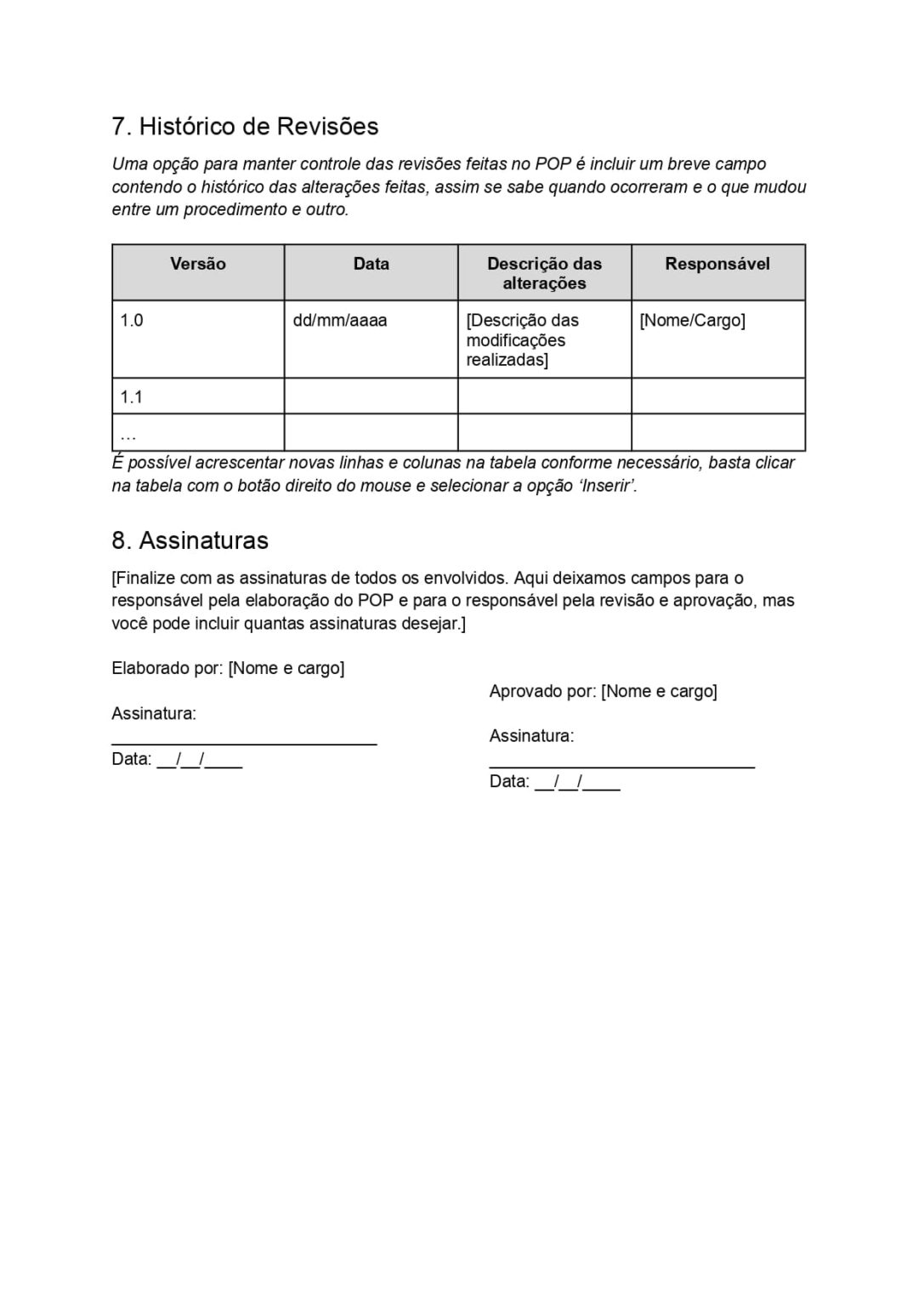 Modelo de POP: 3 versões gratuitas e prontas para editar