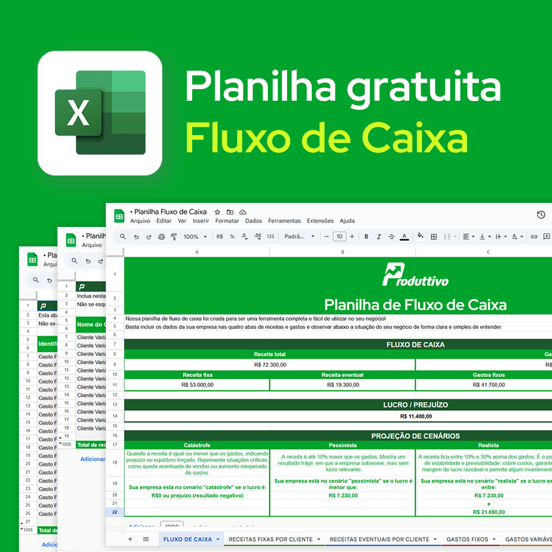 Como fazer fluxo de caixa: guia prático e modelo Excel